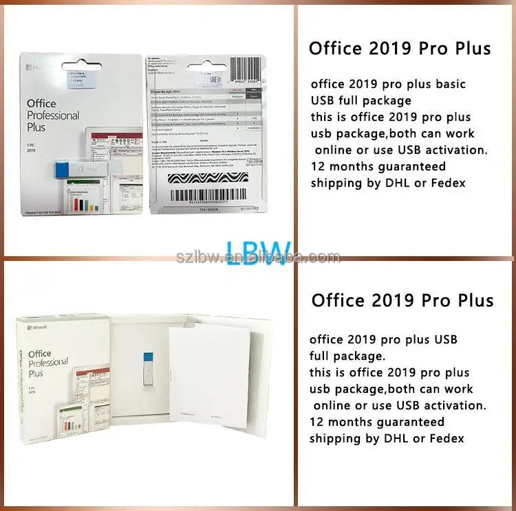 Best Price Office 2019 Professional Plus Retail Box License Office 2019 ...