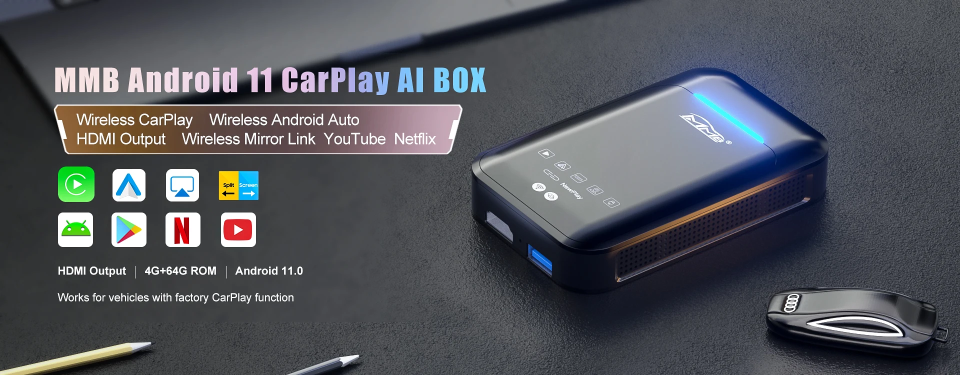 Mmb Ai Box Carplay Android 11 Ai Box For Cars With Factory Carplay ...