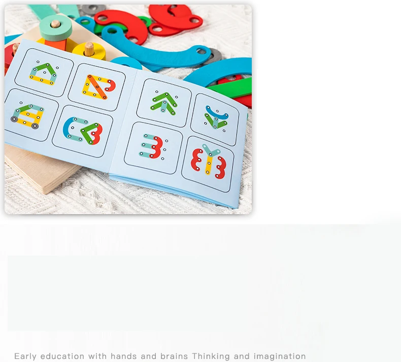 Wooden Color Matching Pairings - Educational Stacking Blocks