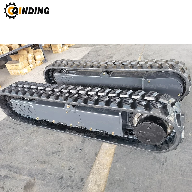 QDRT-8T 8Tons Complete Rubber Track Undercarriage System for Machine ...