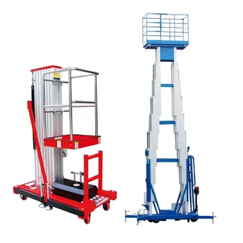 Single And Double Column Mobile Electric High-altitude Work Platform ...