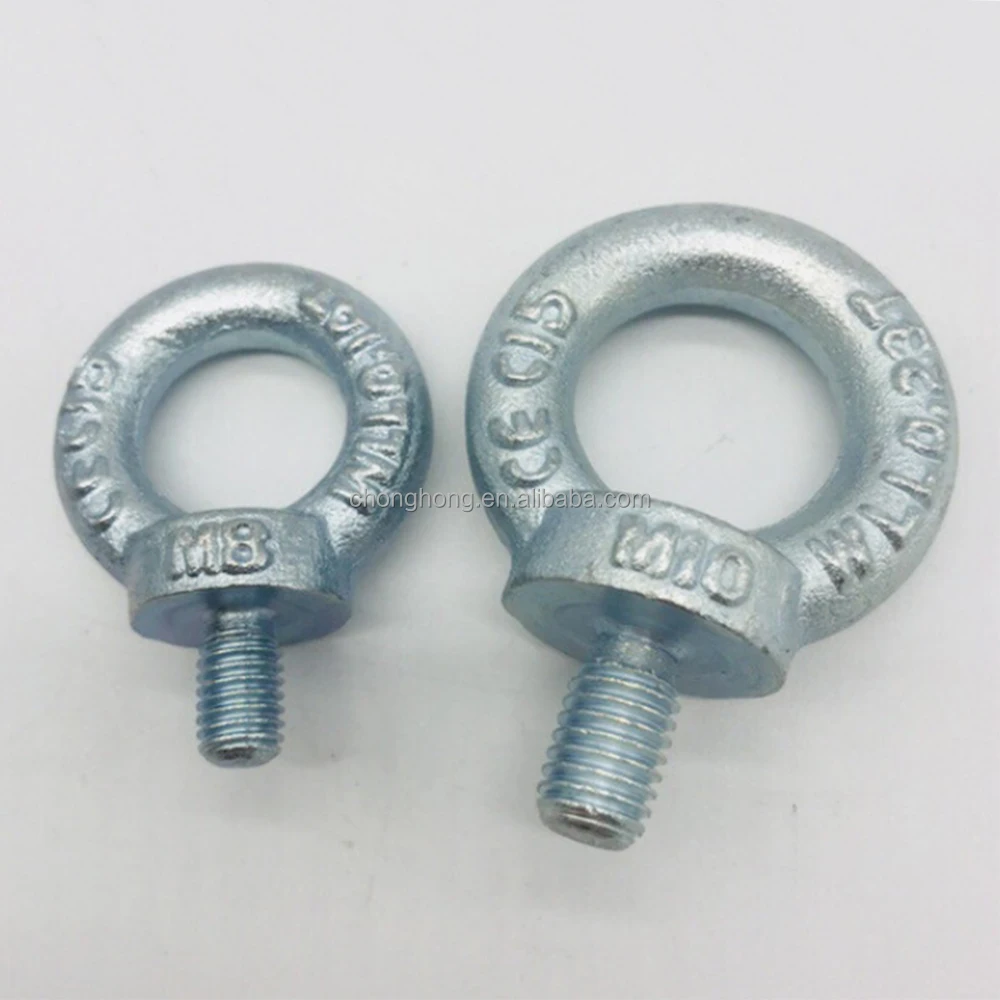 M6 M8 M10 M12 Din580 Lifting Eye Bolt Galvanized Bolt Carbon Steel Drop Forged Eyebolt - Buy ...
