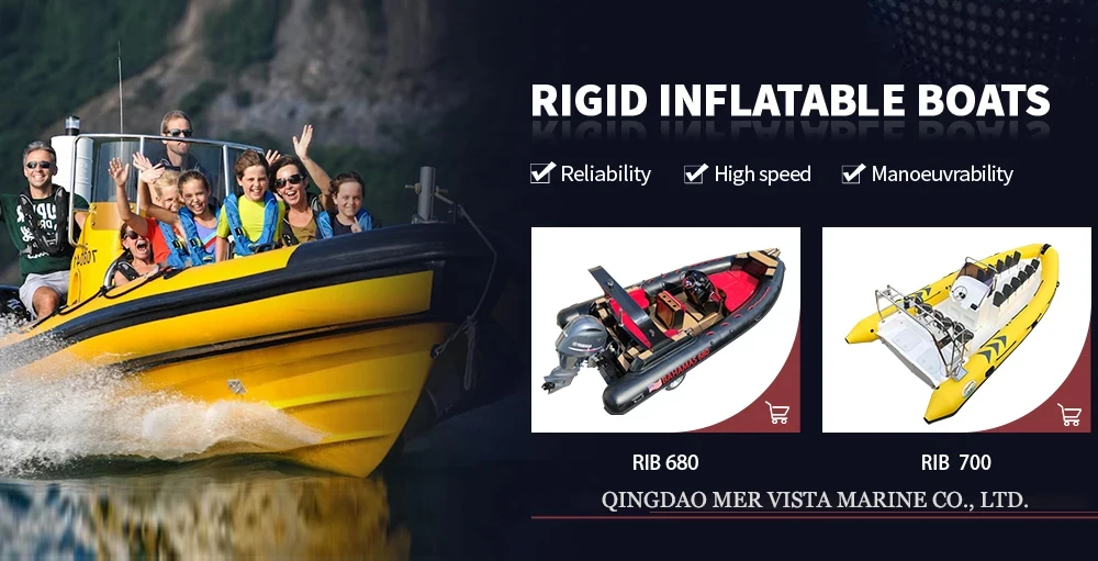 Luxury 14 Capacity Rib 680 Orca Hypalon Fiberglass Boat