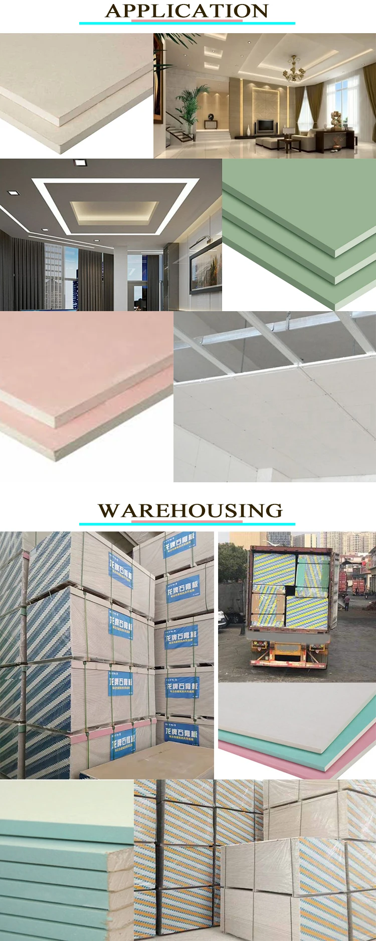 9mm White Plasterboard - Durable Gypsum for Partition Walls