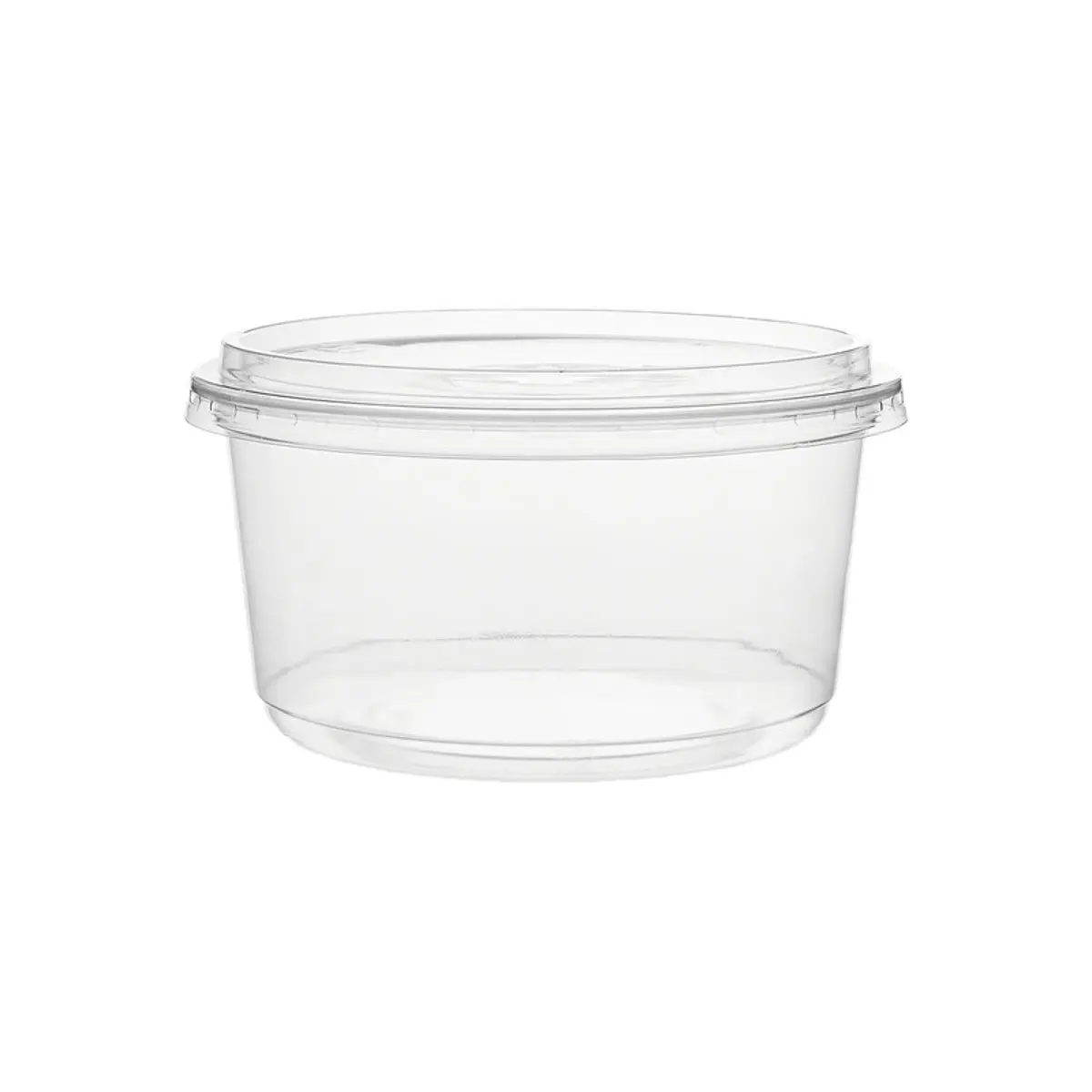 32oz Disposable Round Plastic Microwavable Food Storage Soup Deli ...
