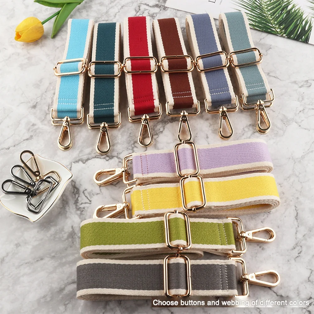 Bespoke 38mm Wide Woven Bag Strap Stylish Striped Interchangeable ...