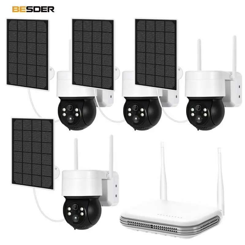 Surveillance Camera Solar System Wifi Construction Site Cctv Indoor ...