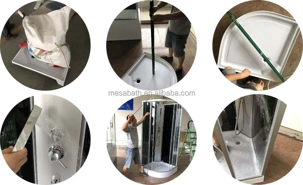 Portable Complete Modular Plastic Bathroom Unit Sets