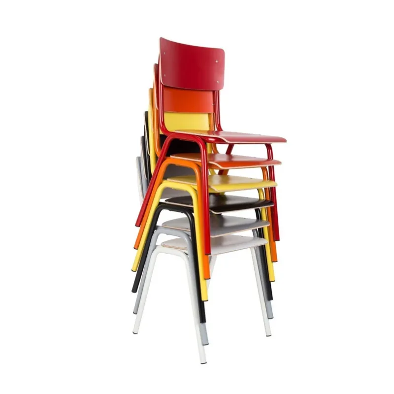 Simple Design Stackable Student Chair - Plywood School Furniture