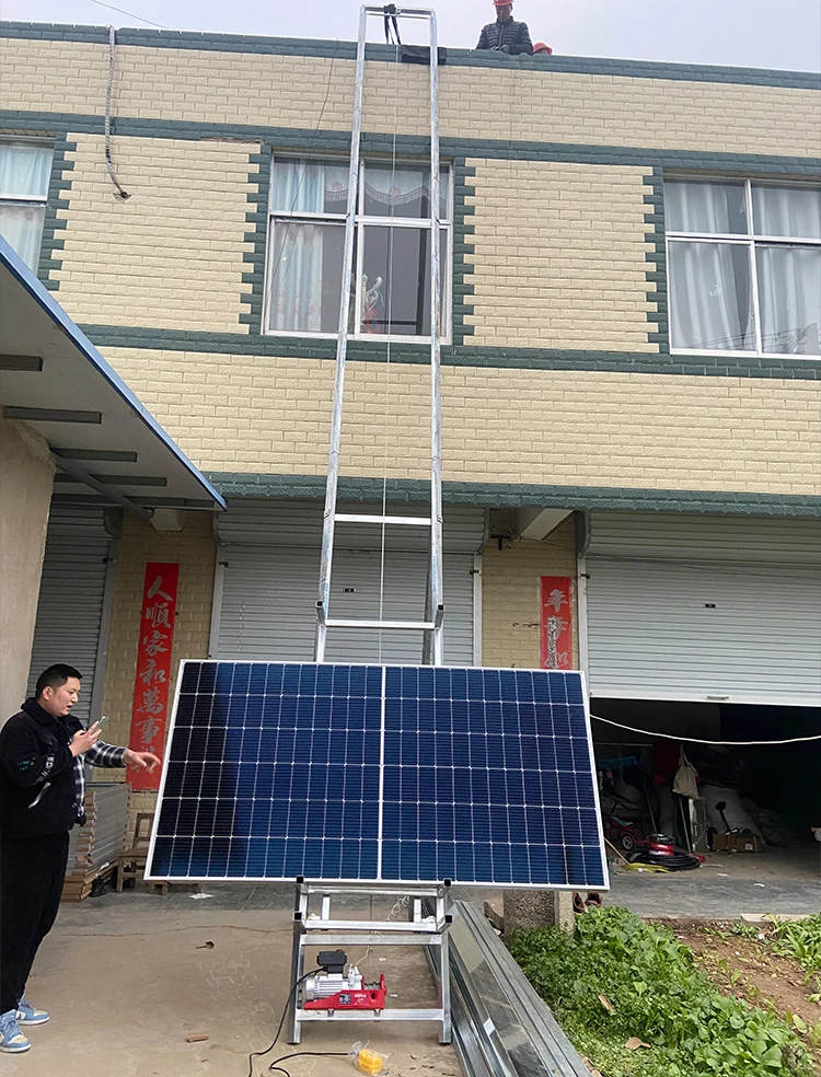 Glass Hoist Ladder Lift Solar Panels Electric Hoist Roof Lifter High ...