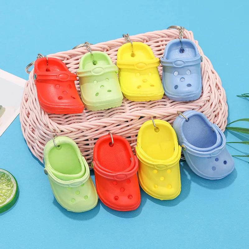 Ymbr Wholesale Pvc Mini 3d Rubber Pvc Keychain Cute Croc Shoe Keychain ...