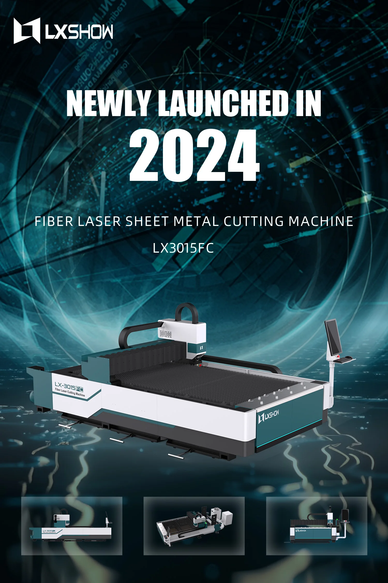 2000 Watt Automatic Fiber Optic Laser Steel Cutter Machine 1500mm ...