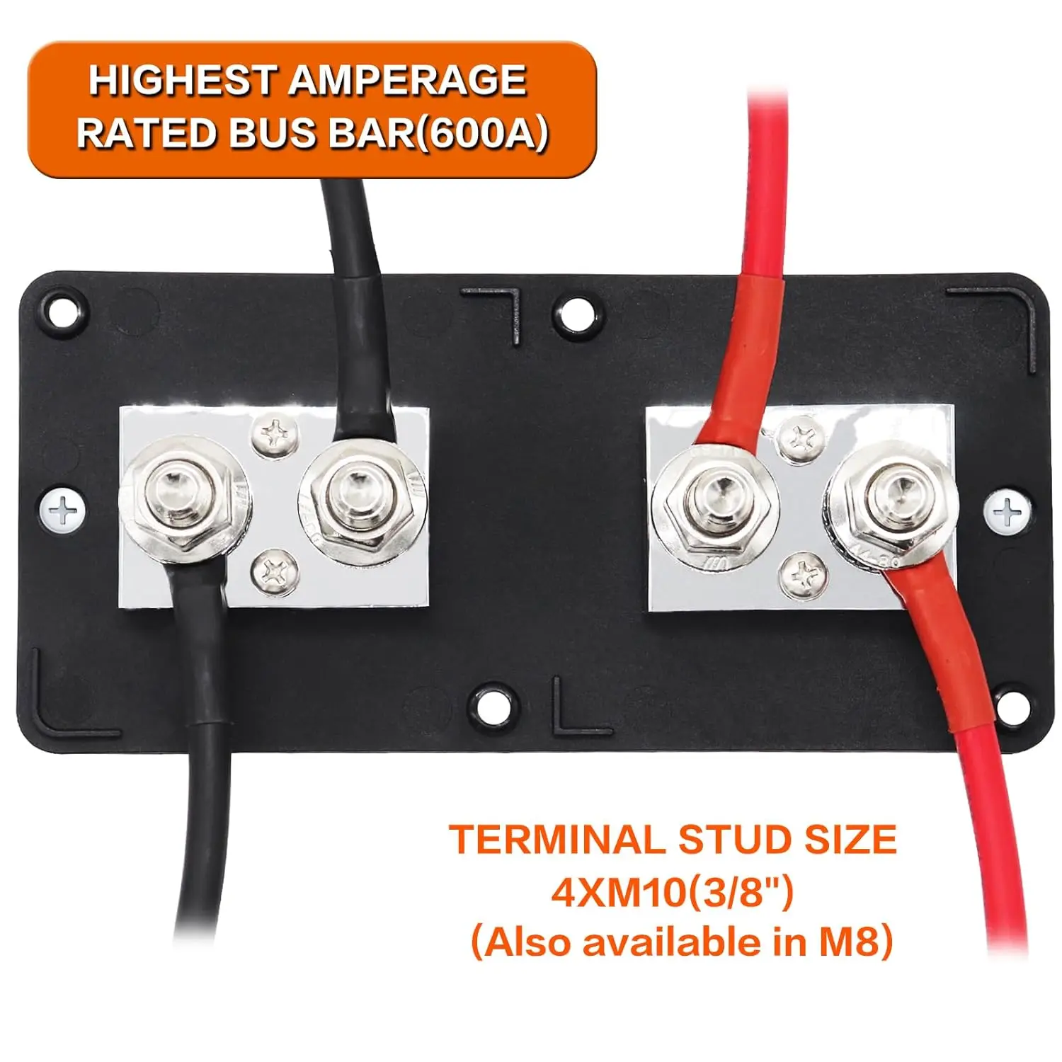 Heavy Duty Power Distribution Block - 600A 48V Bus Bar