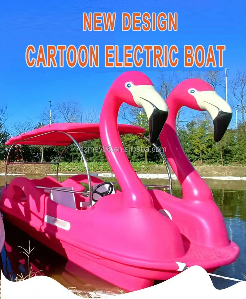 Flamingo Electric Boat - Double Head Swan Duck Bumper Boat
