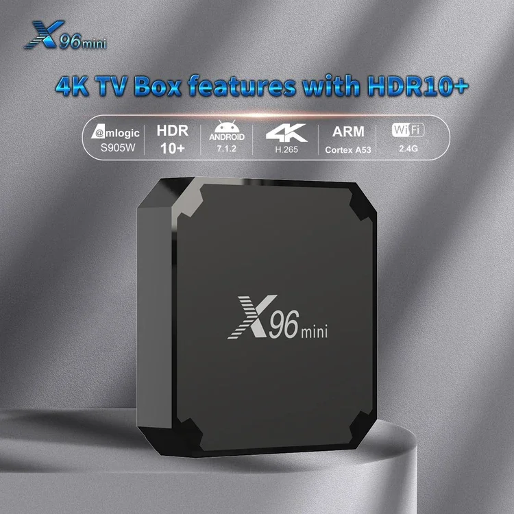 Stable 4k X96 Mini Android 7.1.2 Smart Tv Box 4k 1gb 8gb Amlogic S905w Quad Core Set Top Box ...