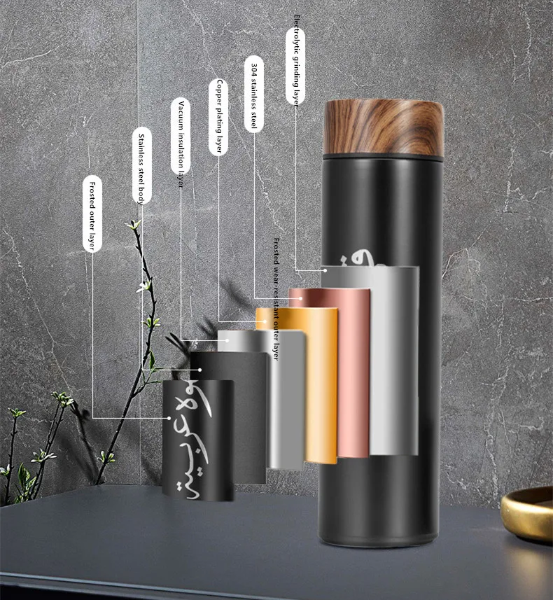 3 Pck Custom Arabic Double Wall Vacuum Insulated Ramadan Cup Set ...