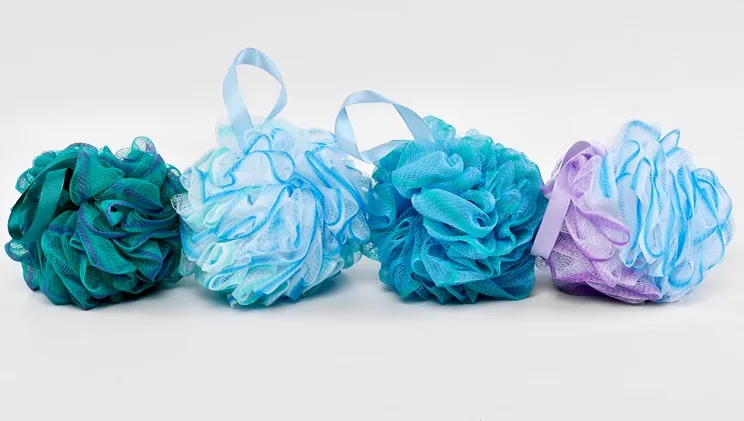 Soft Bath Bubble Bath Flower Scrub Shower Puff Shower Sponge Loofah ...