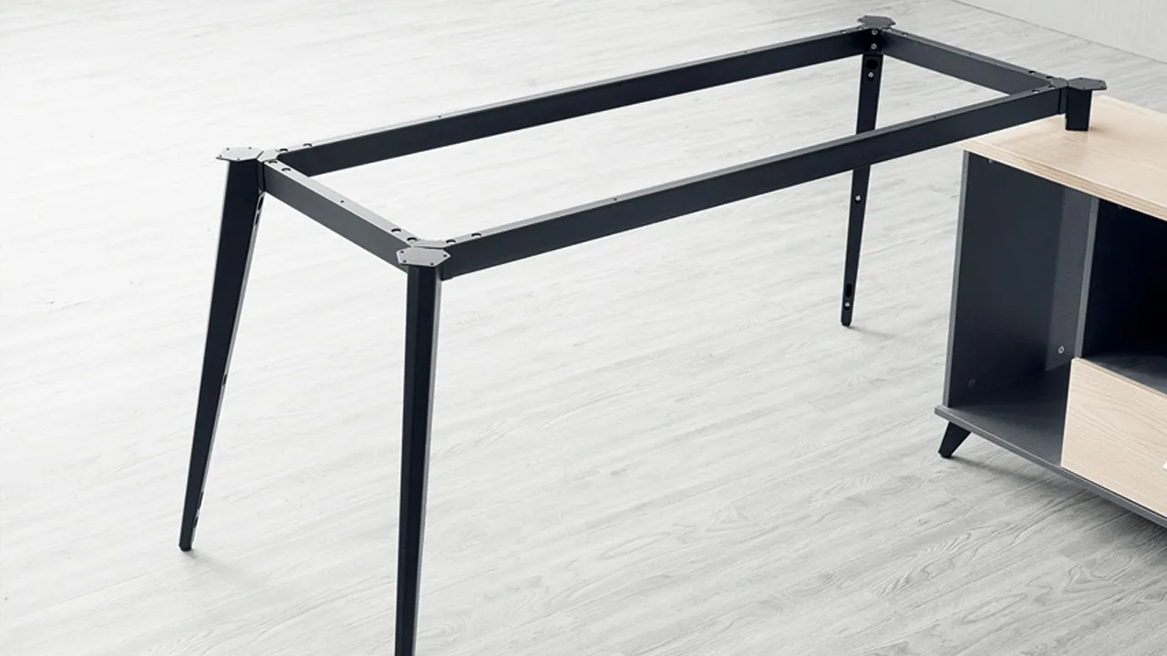 Furniture Accessories Desk Leg Steel Cast Iron Frame White Metal Table ...