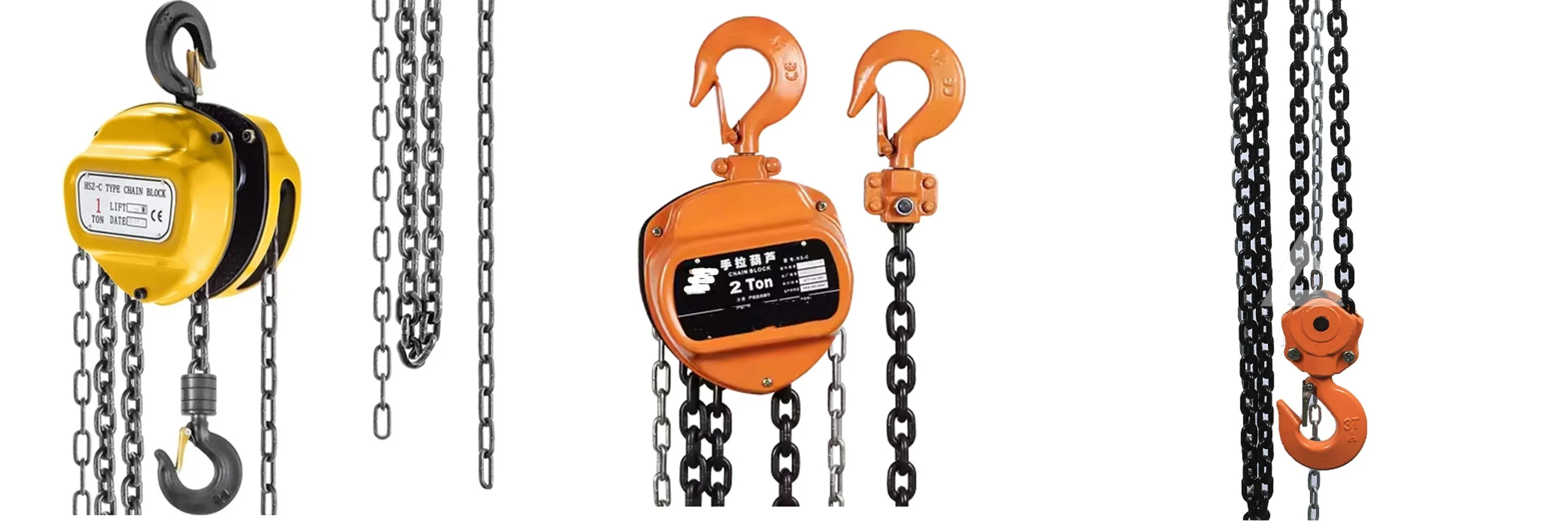 HS Type Chain Block - Heavy Duty Manual Pulley Hoist