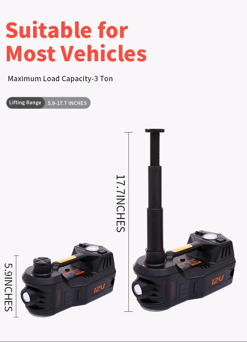 Electric Hydraulic Jack Electric Hydraulic Jack 5t 12v 3 In 1 Car Jack ...