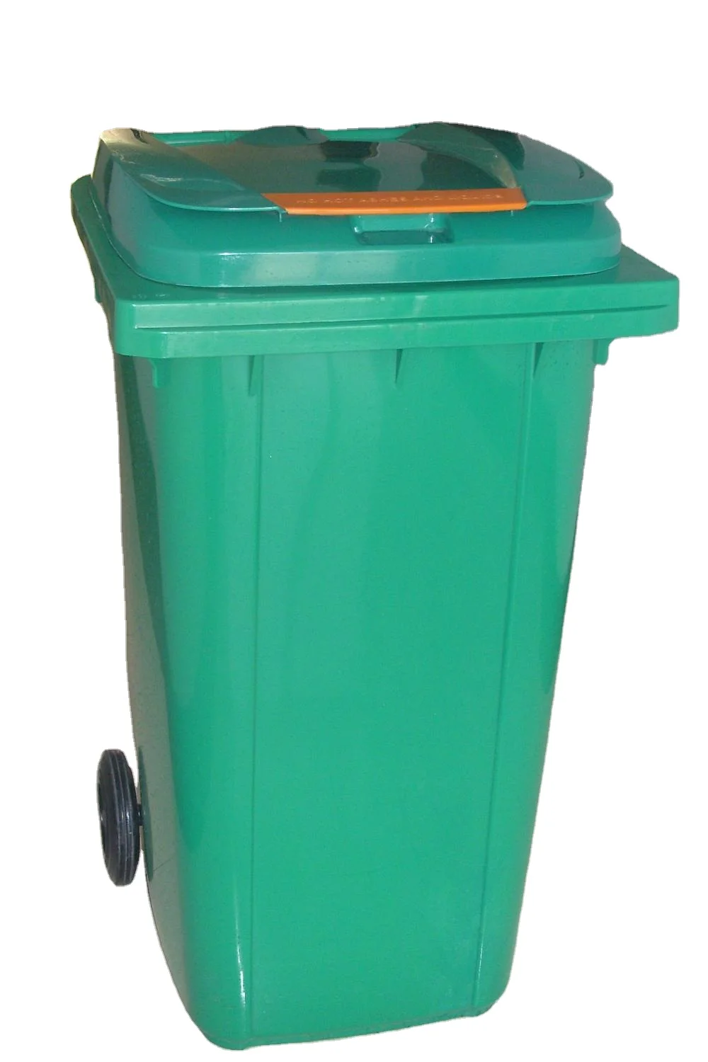 Outdoor Euro Pallet Style Single Faced Plastic Trash Can 4-way Entry ...