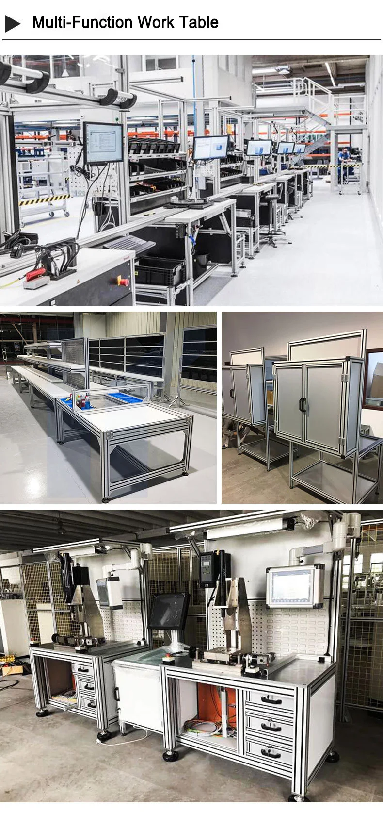 Customized Big Heavy Duty Double Face Aluminum Frame Bench Anti Static ...