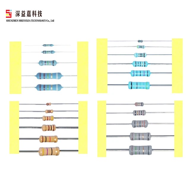 1w Resistor 1 Ohm Metal Oxide Film Resistor Mof 5% 2% 1% 470 620 820 1k 5k Ohm For Electronics ...