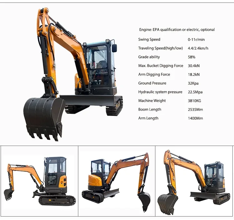 Free Shipping Infront Excavators Machine Automation Hydraulic Mini ...