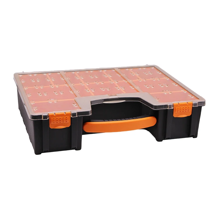 Stackable Plastic Tool Box with Dividers - Durable & Versatile