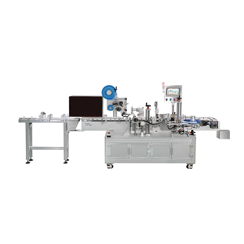 Automatic 2 Side Labeling Machine High Speed Sticker Machines Round ...