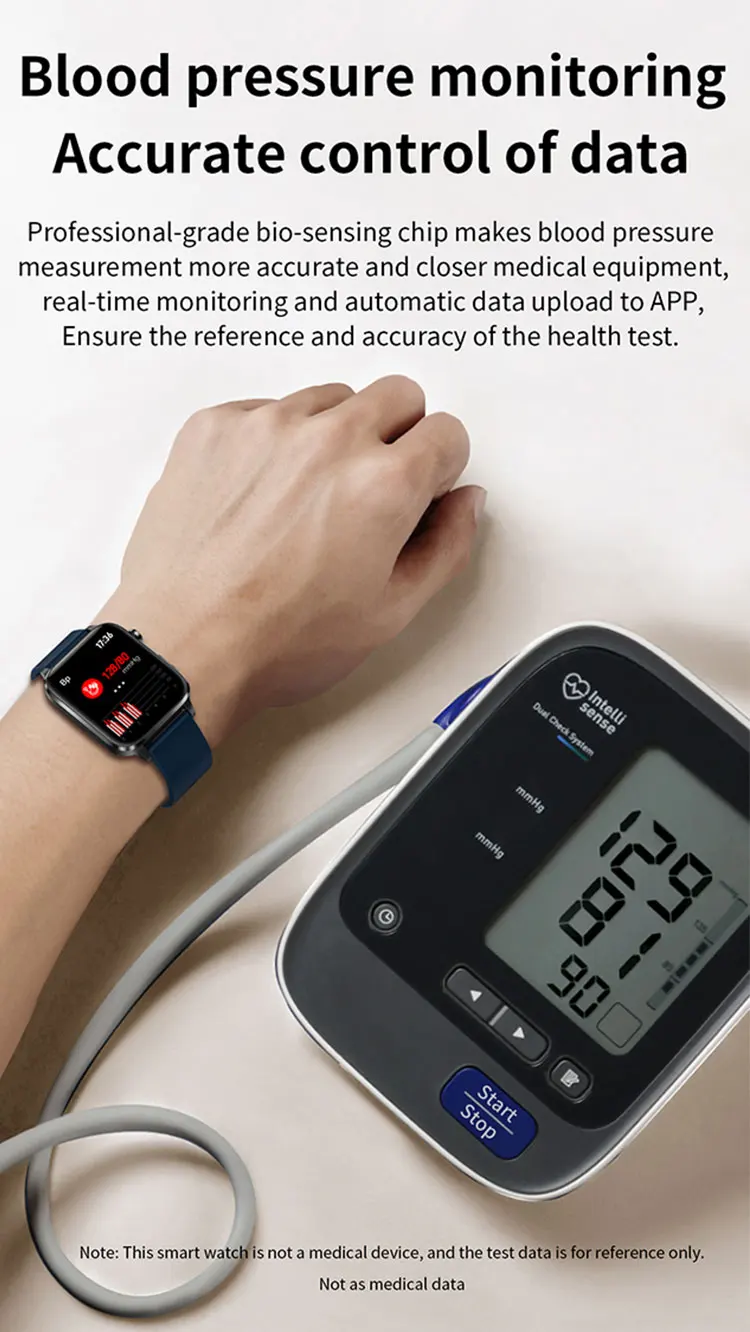 F100 Health Care Smart Watch With Heart Rate Monitor, Blood Pressure ...