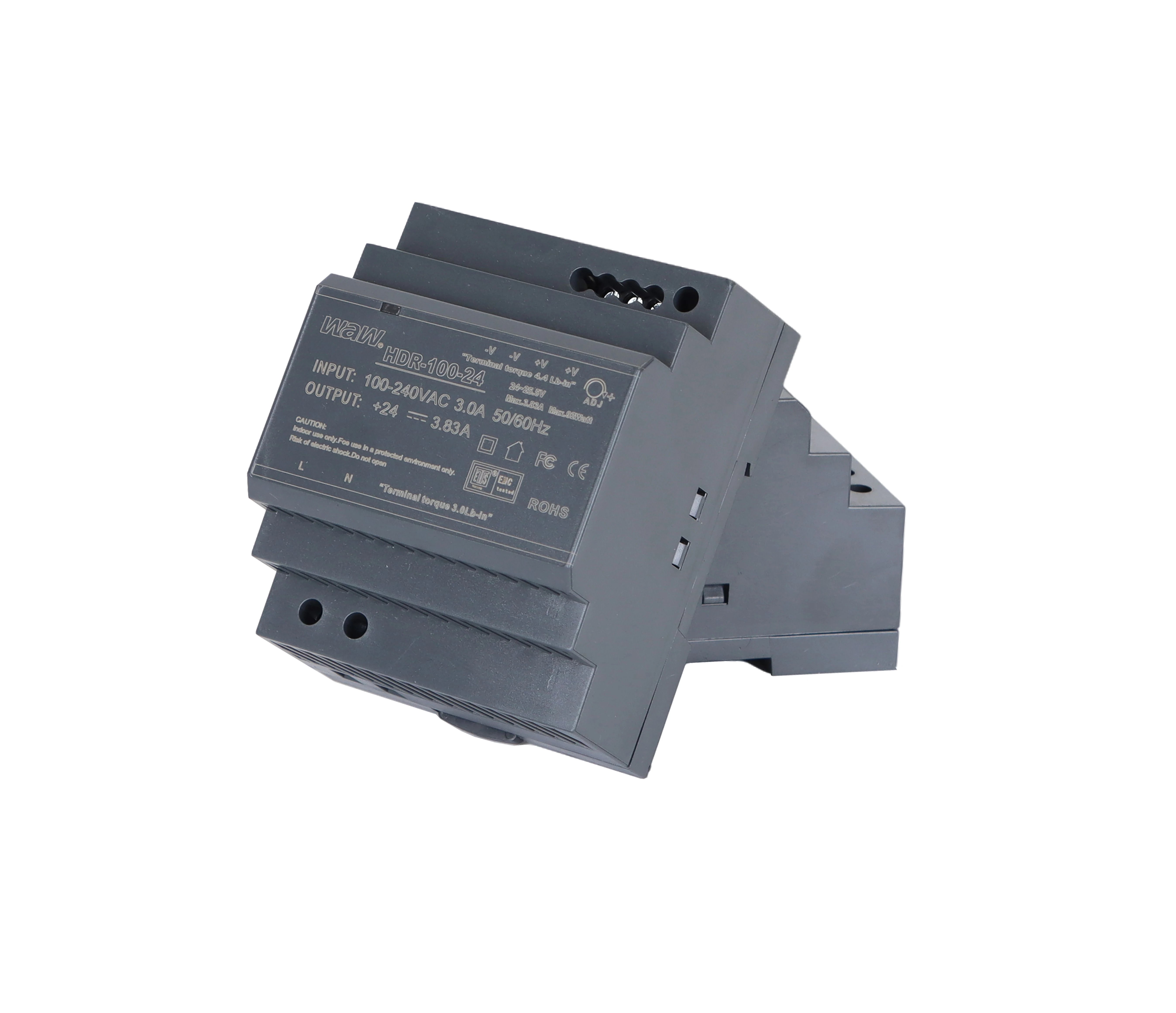 DIN Rail Power Supply 100W HDR-100-24N 24V 4.2A for Control Panels ...