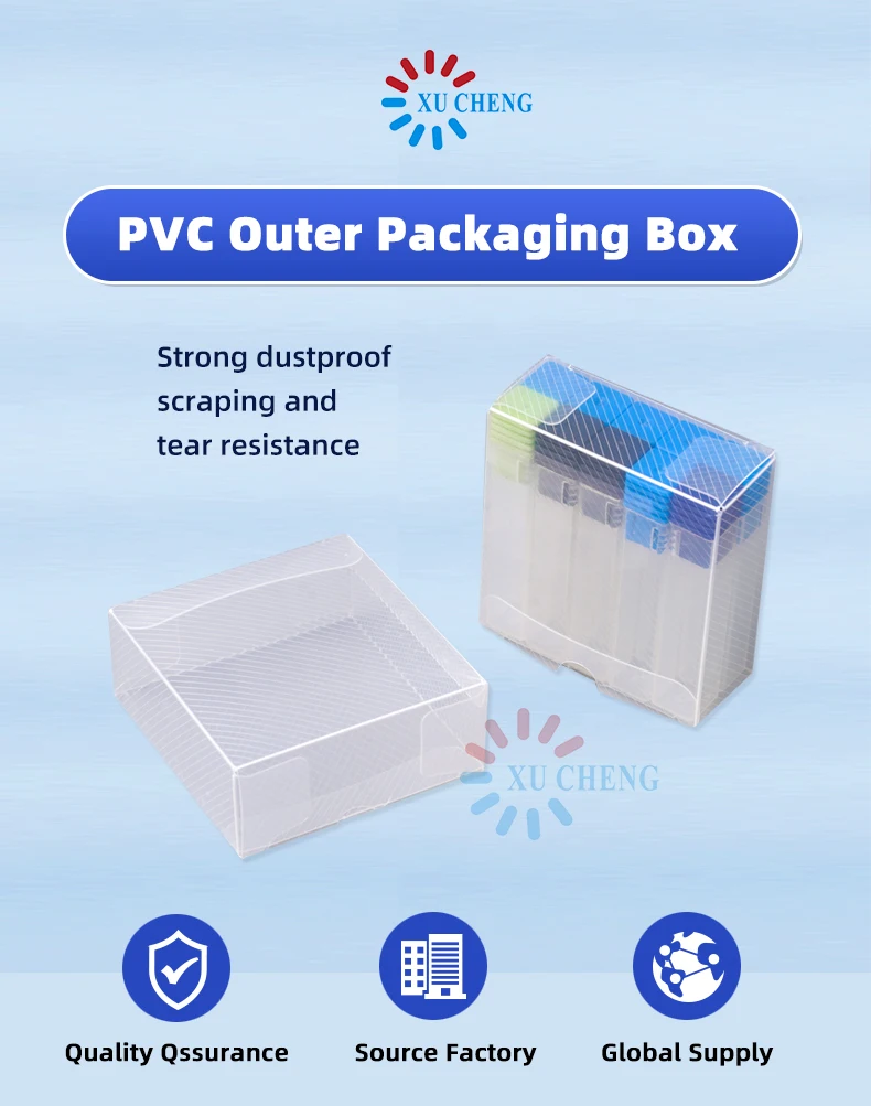 Pvc Long Square Outer Packaging Box,Transparent Outer Packaging Box ...