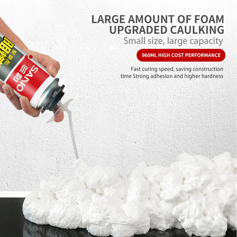 Sanvo High Adhesion Pu Foam Grout For Windows Doors Floor Heat ...
