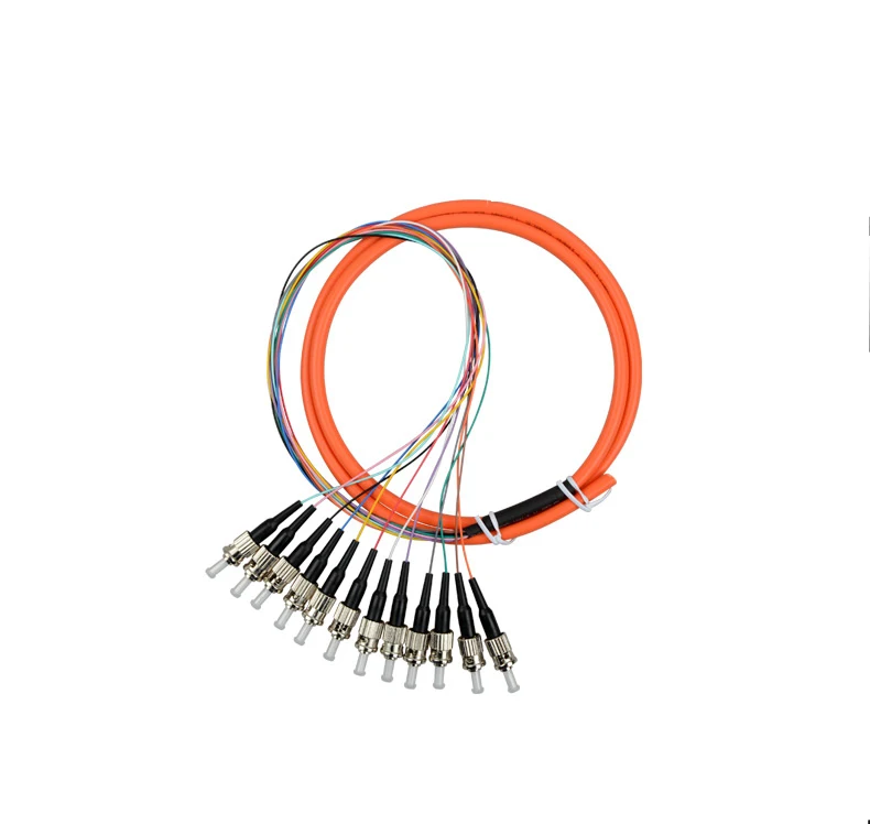 12 Core 24 Core G652d Sc/lc/st/fc Fiber Optic Bunchy Ribbon Pigtail ...