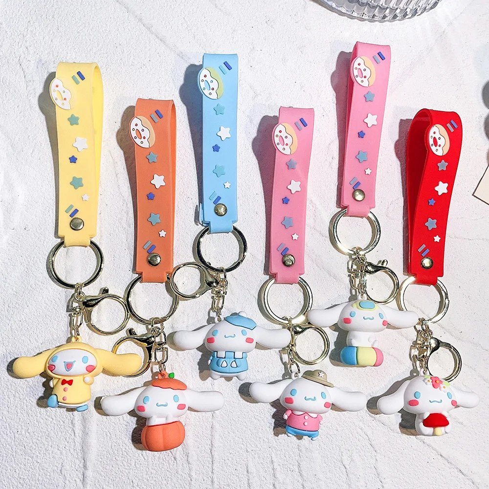 Customised 3D 2D Anime Keychain Logo Rubber Strap Cartoon