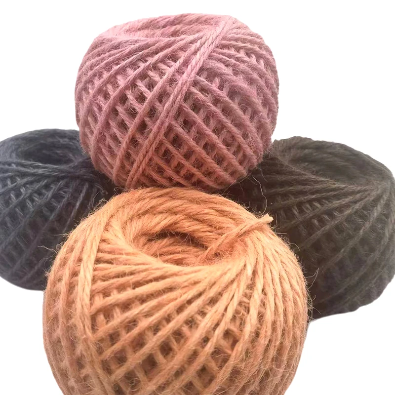 Color Jute Thread Ball Braided Rope Classic Combed Mercerized Silk Jute ...