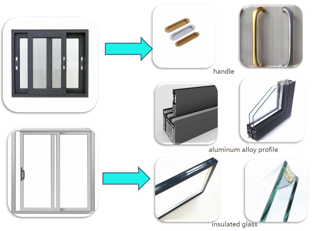 Aluminum Sliding Windows - Durable Double Glass Solutions