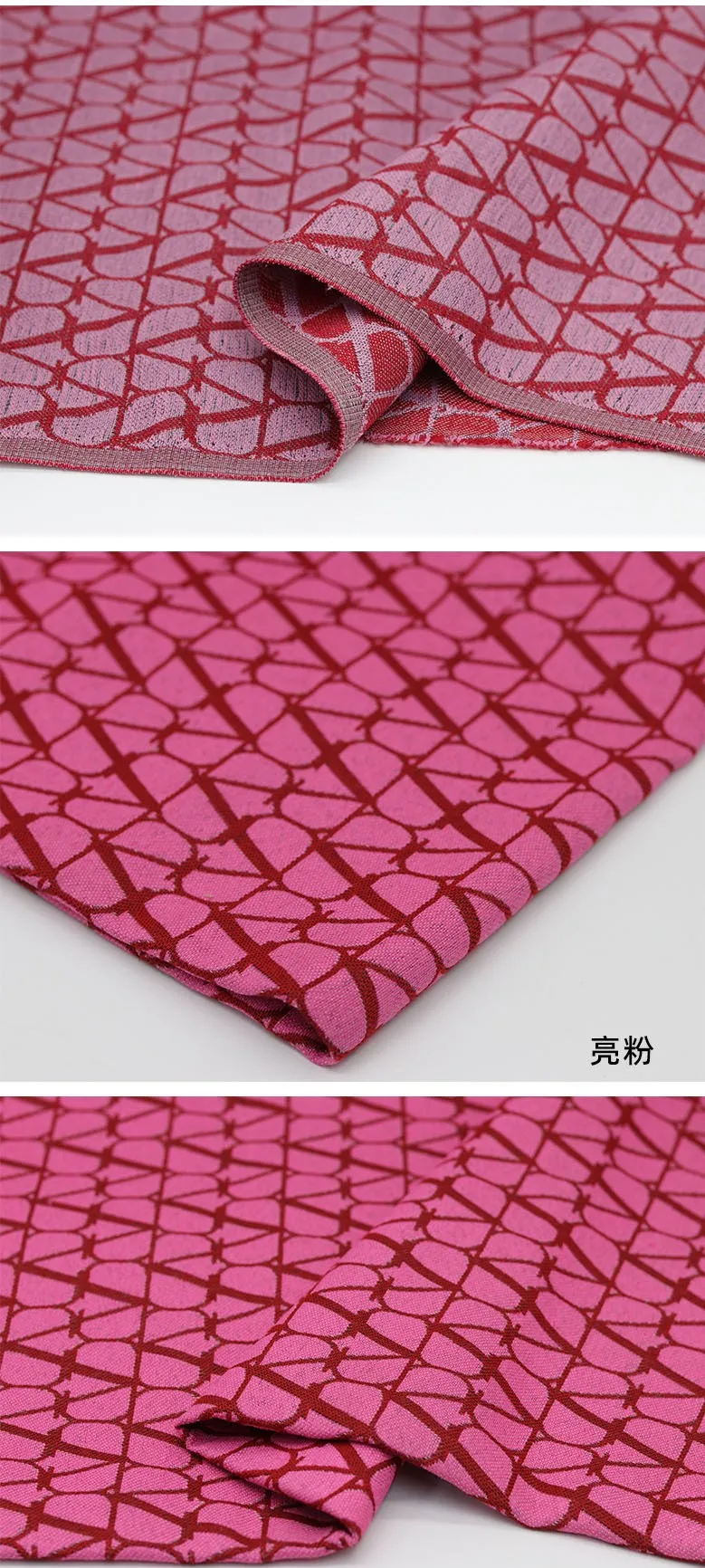 Thick Letter Jacquard Fabric Clothing Fabric Bags Shoes Hat Coat Fabric ...