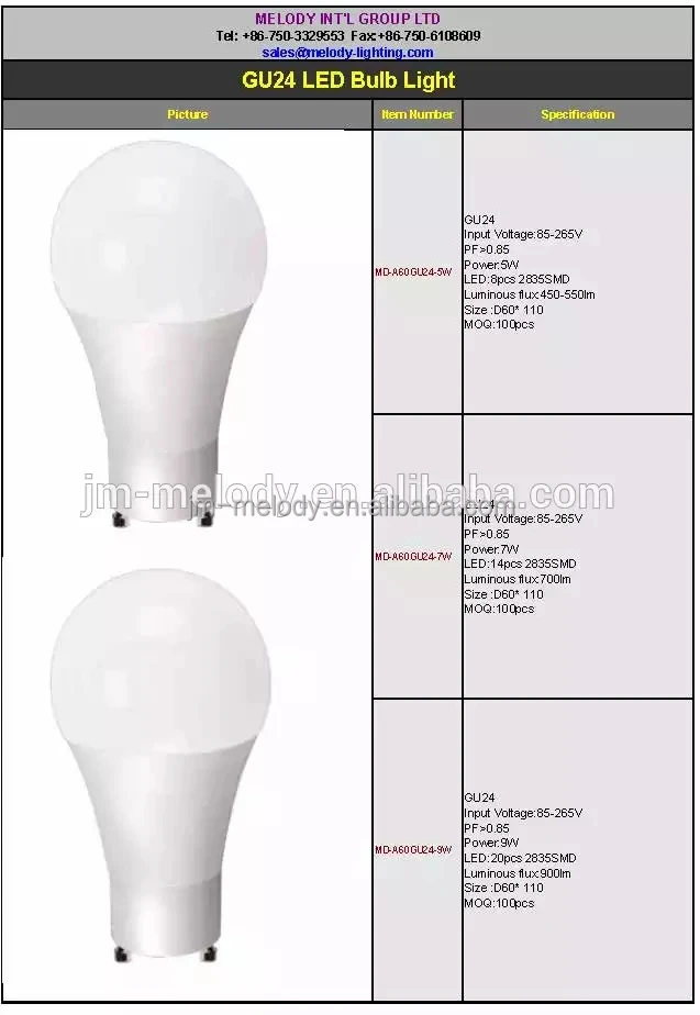 4W GX23 LED PL Lamp - 50000 Hours Lifespan & 180° Lighting