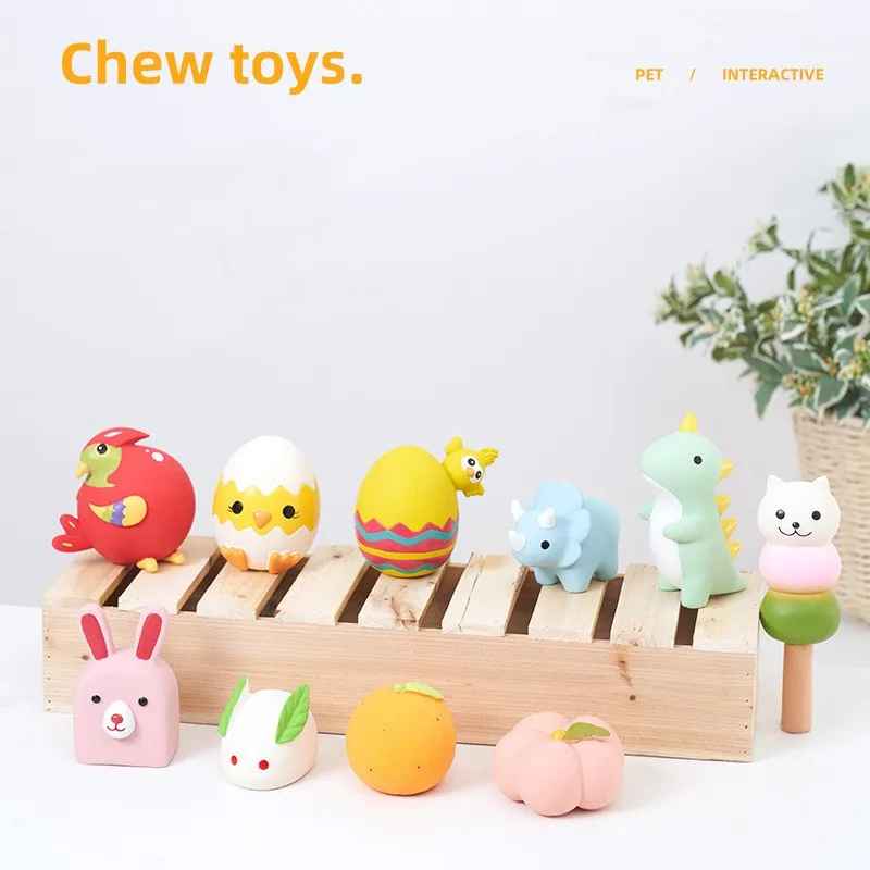 Creative Design Rubber Animal Shape Pet Dog Chew Squeaky Toys Latex Pet ...