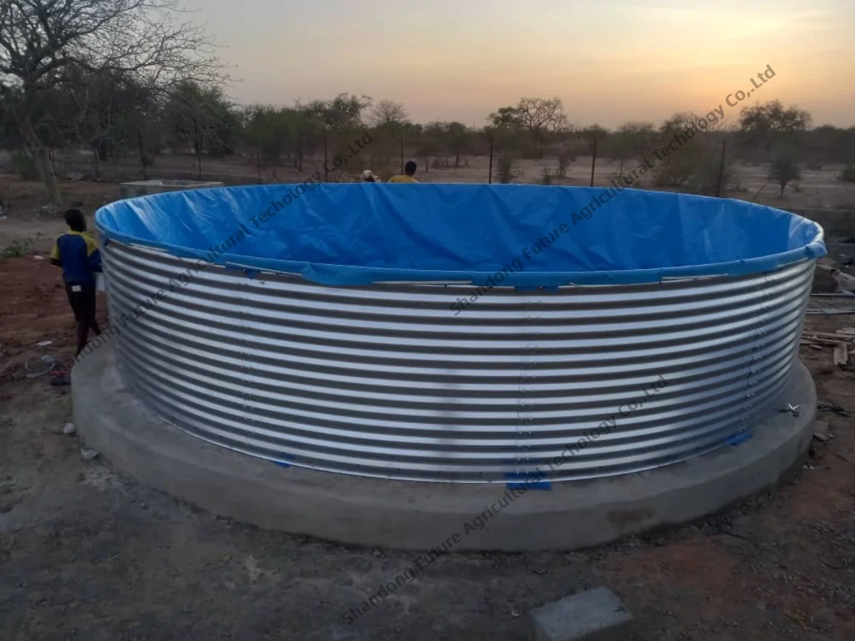 High Capacity Round Aquaculture Reservoir for Fish Farming, PVC ...