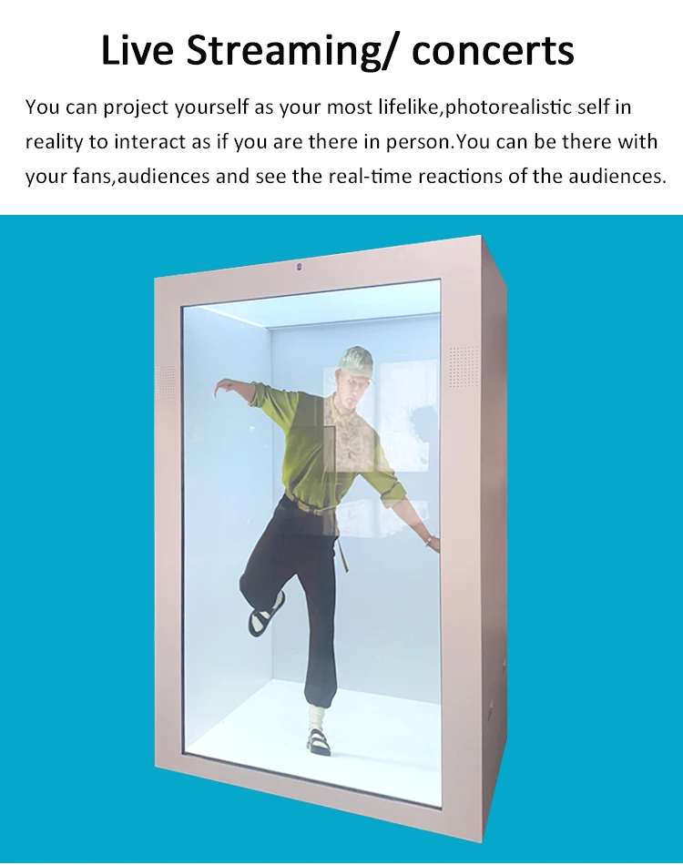 86 Inch Indoor 3d Hologram Interactive Video Holographic Touch Screen ...
