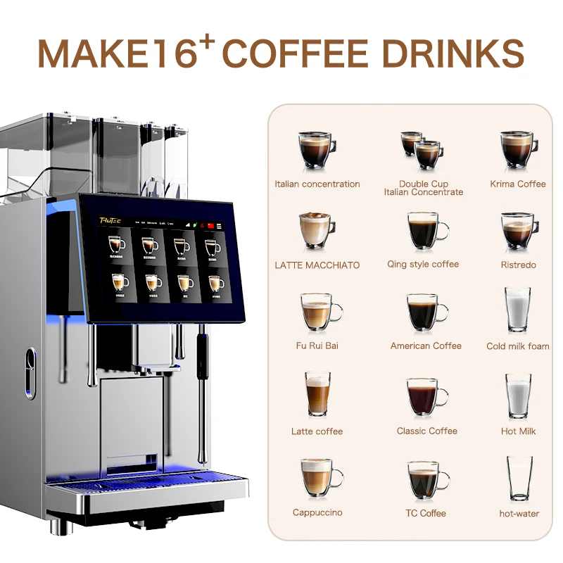 Automatic espresso programable touch coffee machine programable coffee ...