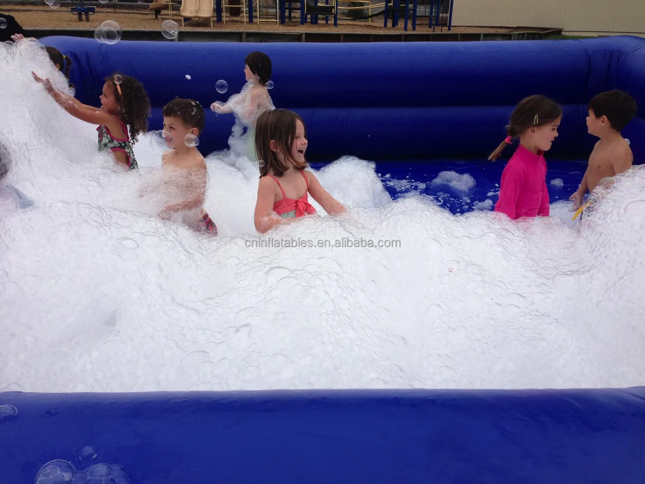 PVC Inflatable Foam Party Bouncy Castle Foam Party Foam Jumping Castle ...
