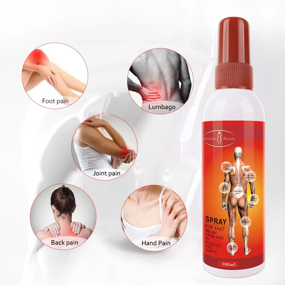 Plant Formula 100ml Joint Injury Relieving Treat Knee Foot Pain Relief ...
