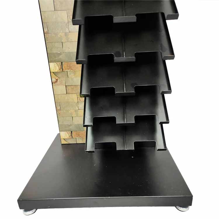 Custom Reclined Tile Display Rack Stone Display Rack Tile Display ...