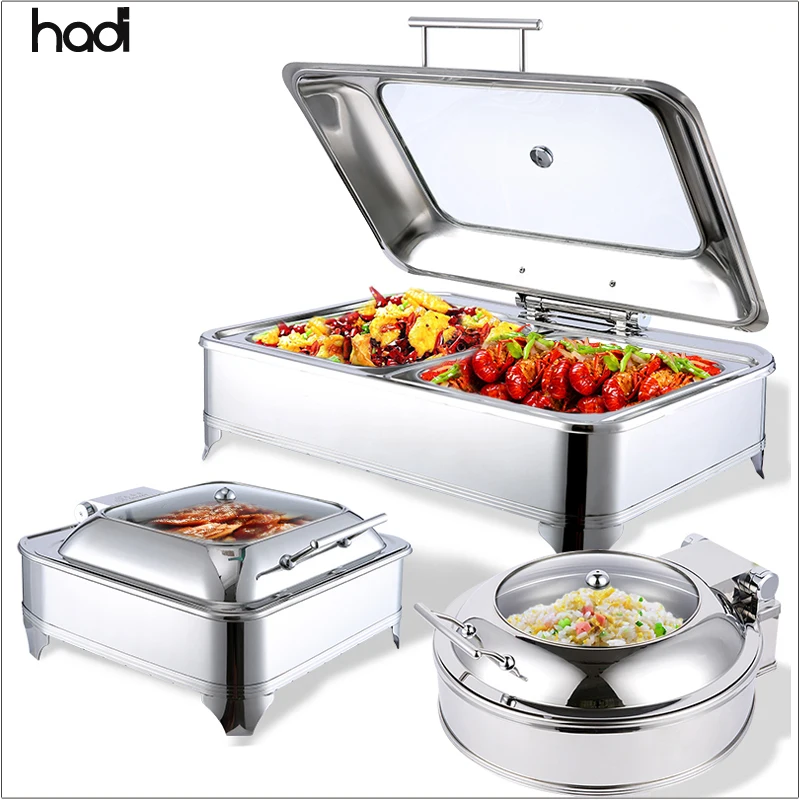 Hydraulic Induction Electric Buffet Stove 304 Stainless Steel Chafer ...