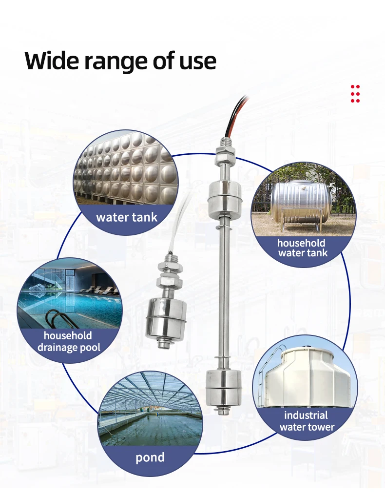 Customizable Magnetic Water Level Sensor Stainless 304/316 Float Switch ...