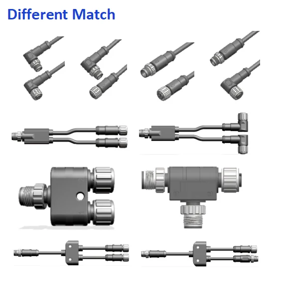 Corecon Custom Pvc 6 Pin Male Female Cable Waterproof M8 Circular ...